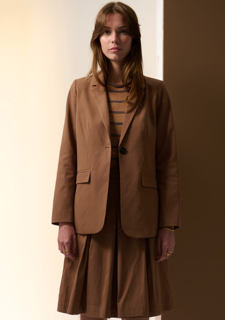 Odette Jacket - Chocolate – Mirror Mirror Boutique