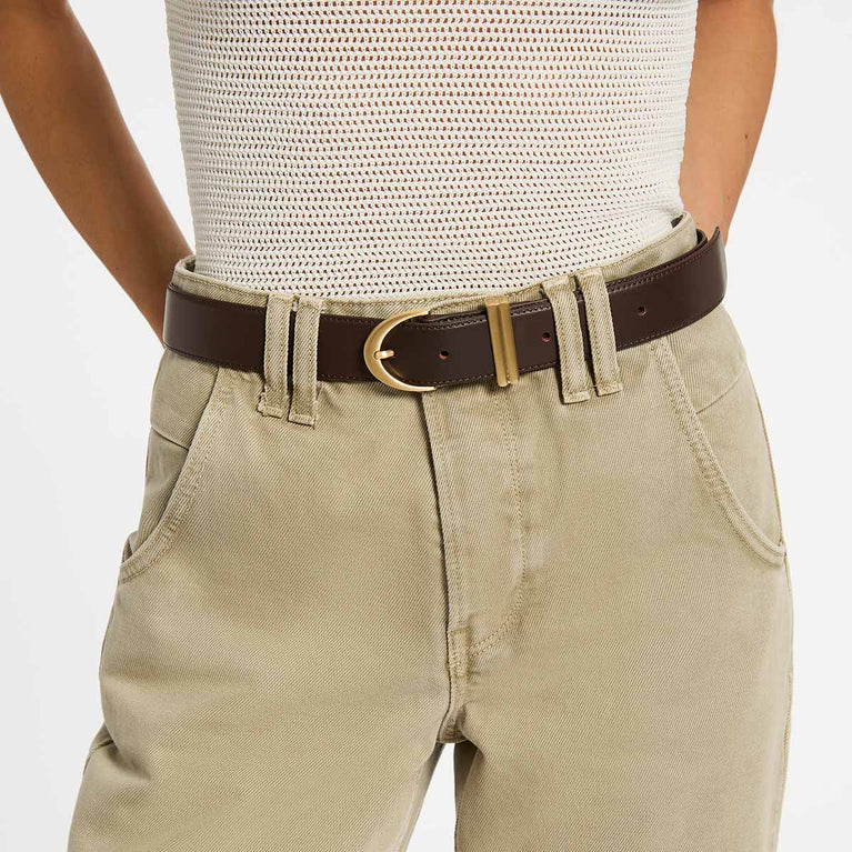 Under Your Spell Belt - Choc Nappa / Gold – Mirror Mirror Boutique